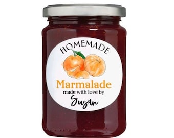 Personalised Jam Jar Stickers | Strawberry Jam Jar Labels | Custom ...