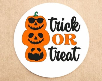 Custom Trick or Treat Labels Candy Bag Labels Halloween - Etsy