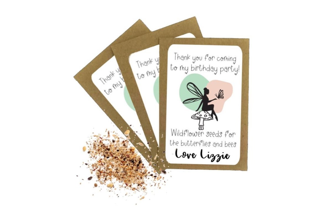 Wildflower Fairy Birthday Favour Seeds - Eco-friendly Party Favors ...