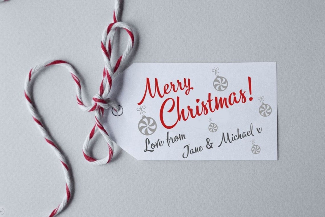 Personalised Christmas Gift Tags | Custom Present Tags | Christmas ...