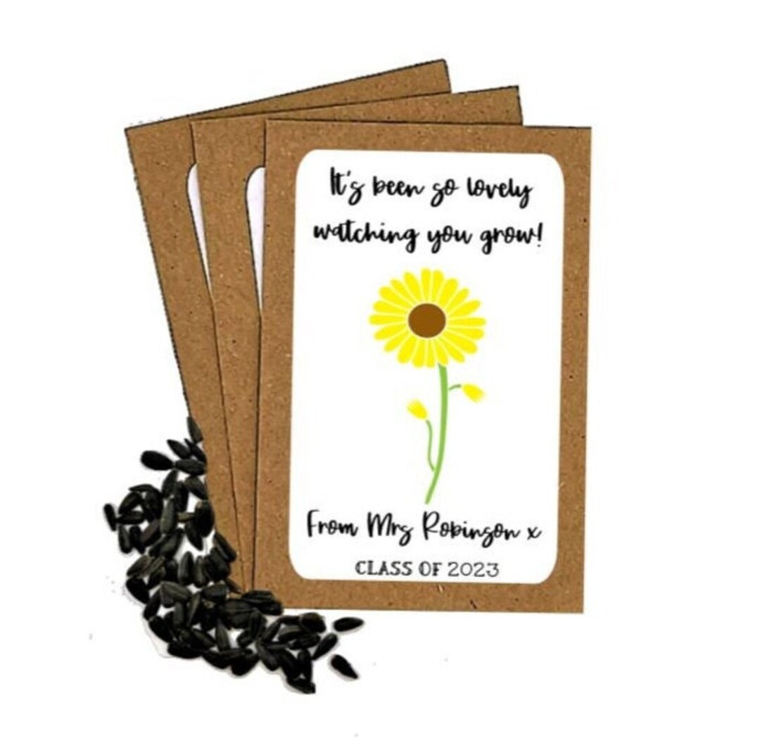 Personalised Teacher Seed Packets Class of 2025 Envelopes With ...