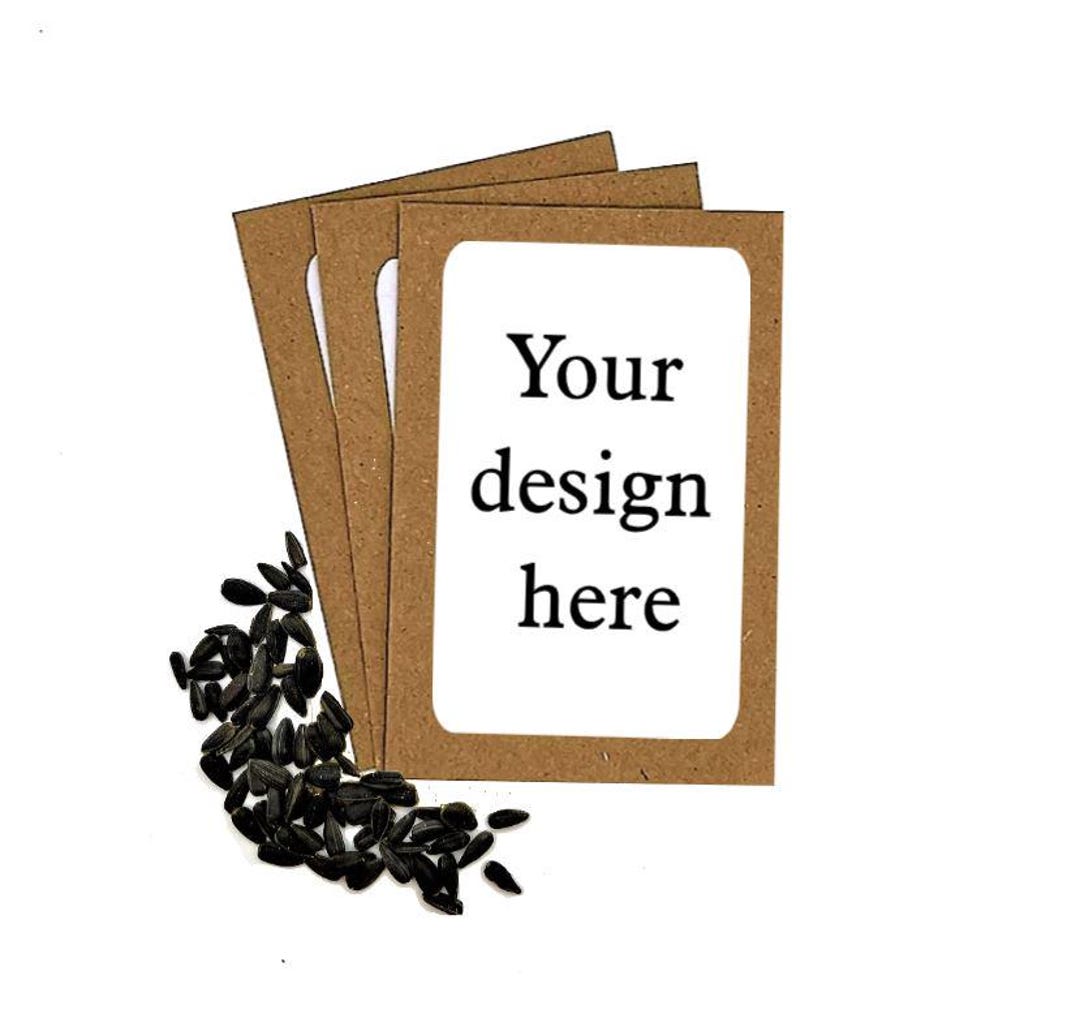 Personalised Promotional Sunflower Seed Packets Envelopes With Seeds ...