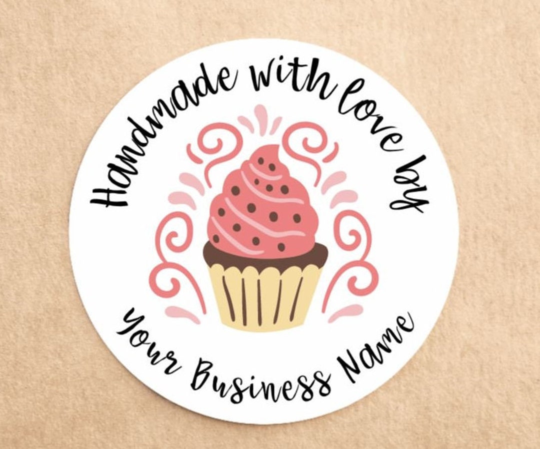 Personalised Business Cake Stickers | Cupcake Stickers | Custom ...
