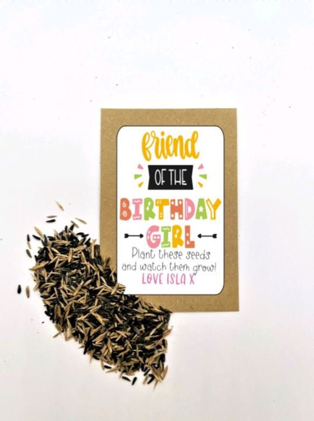 Personalised Birthday Seed Packets Envelopes With Seeds Party Favour ...