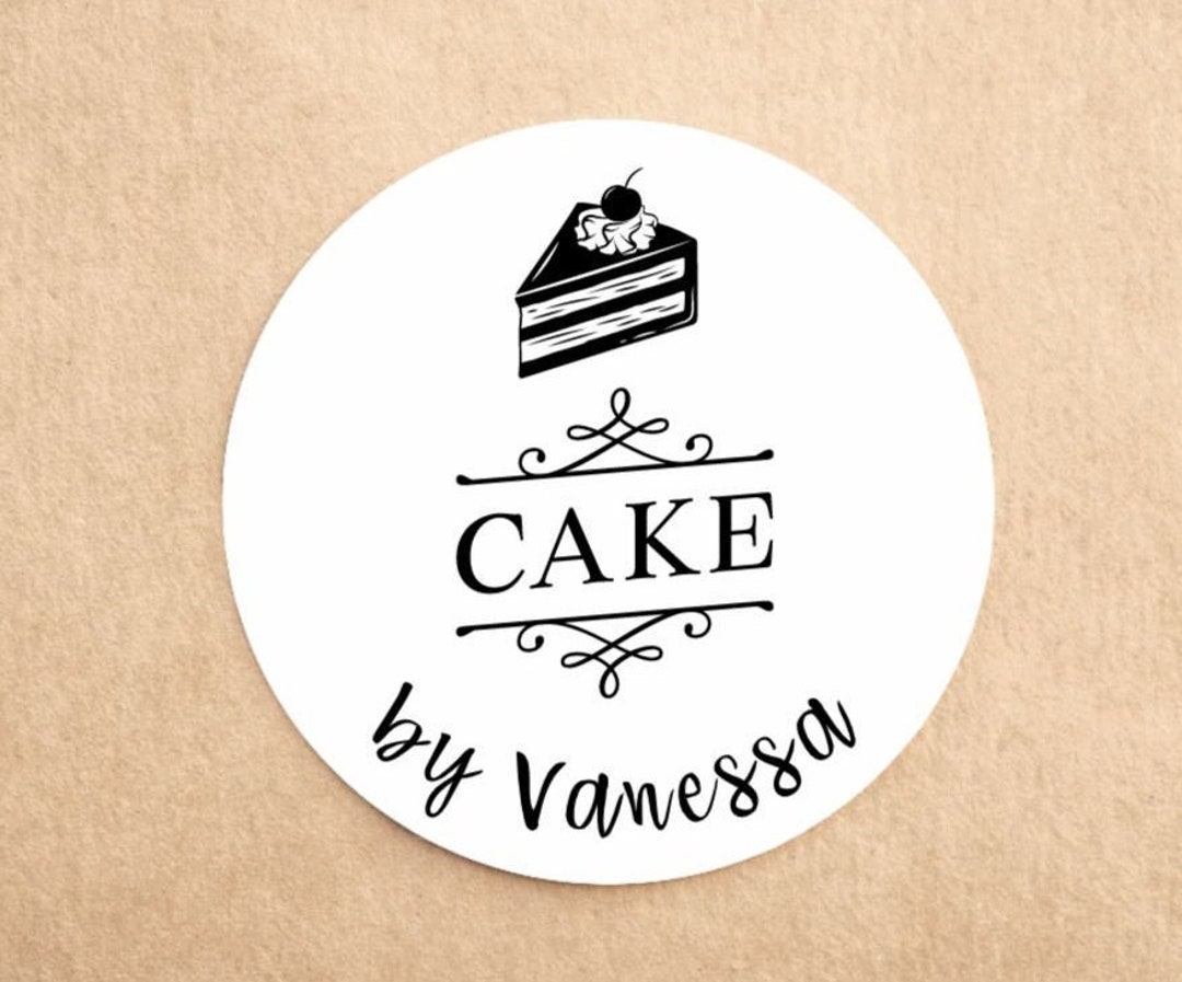 Personalised Business Name Cake Stickers | Cupcake Stickers | Custom ...