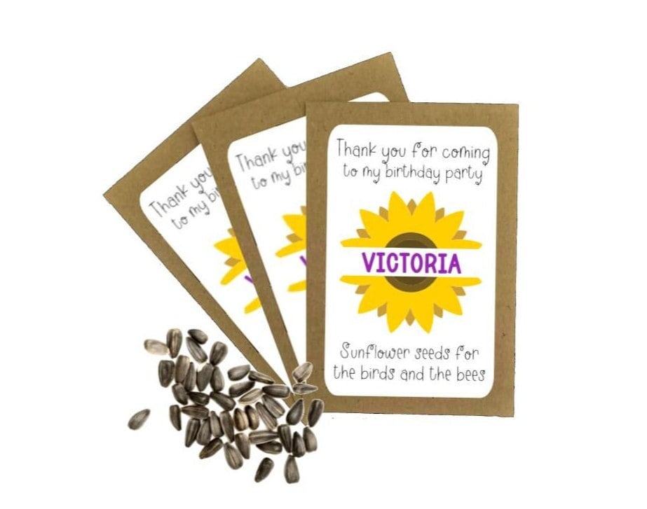 Personalised Birthday Seed Packets Envelopes With Seeds Eco Friendly ...