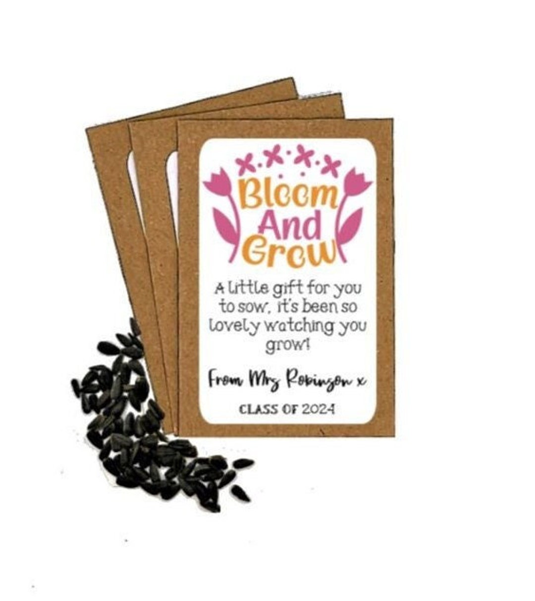 Personalised Class of 2025 Teacher Seed Packets Envelopes With ...