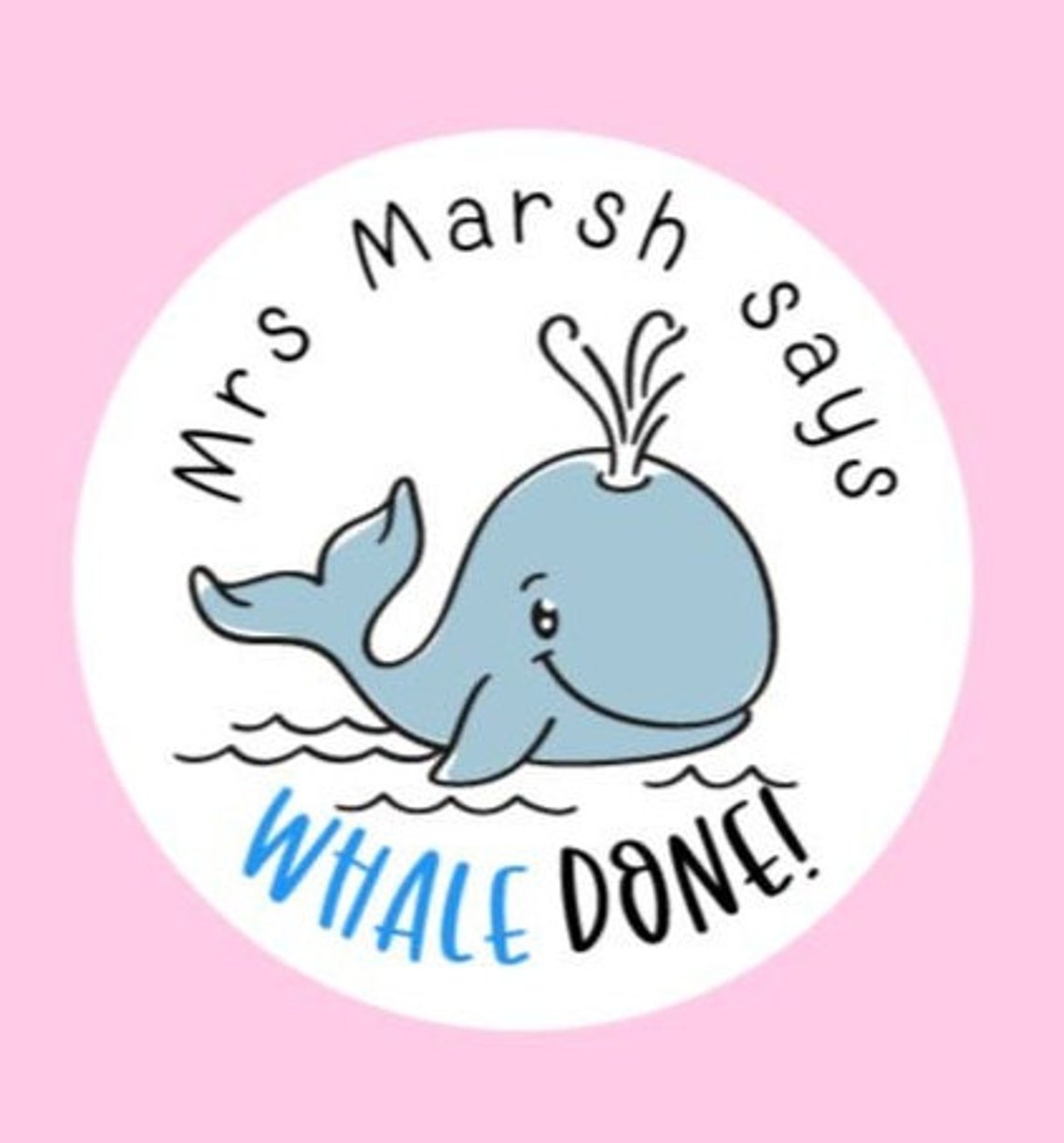 X35 Personalised Well Done Fun Pun TEACHER STICKERS - Teacher Rewards ...