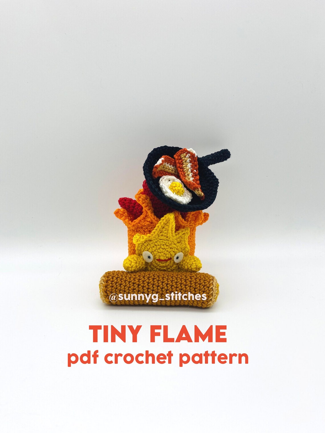 Tiny Flame Amigurumi Crochet Pattern PDF English - Etsy