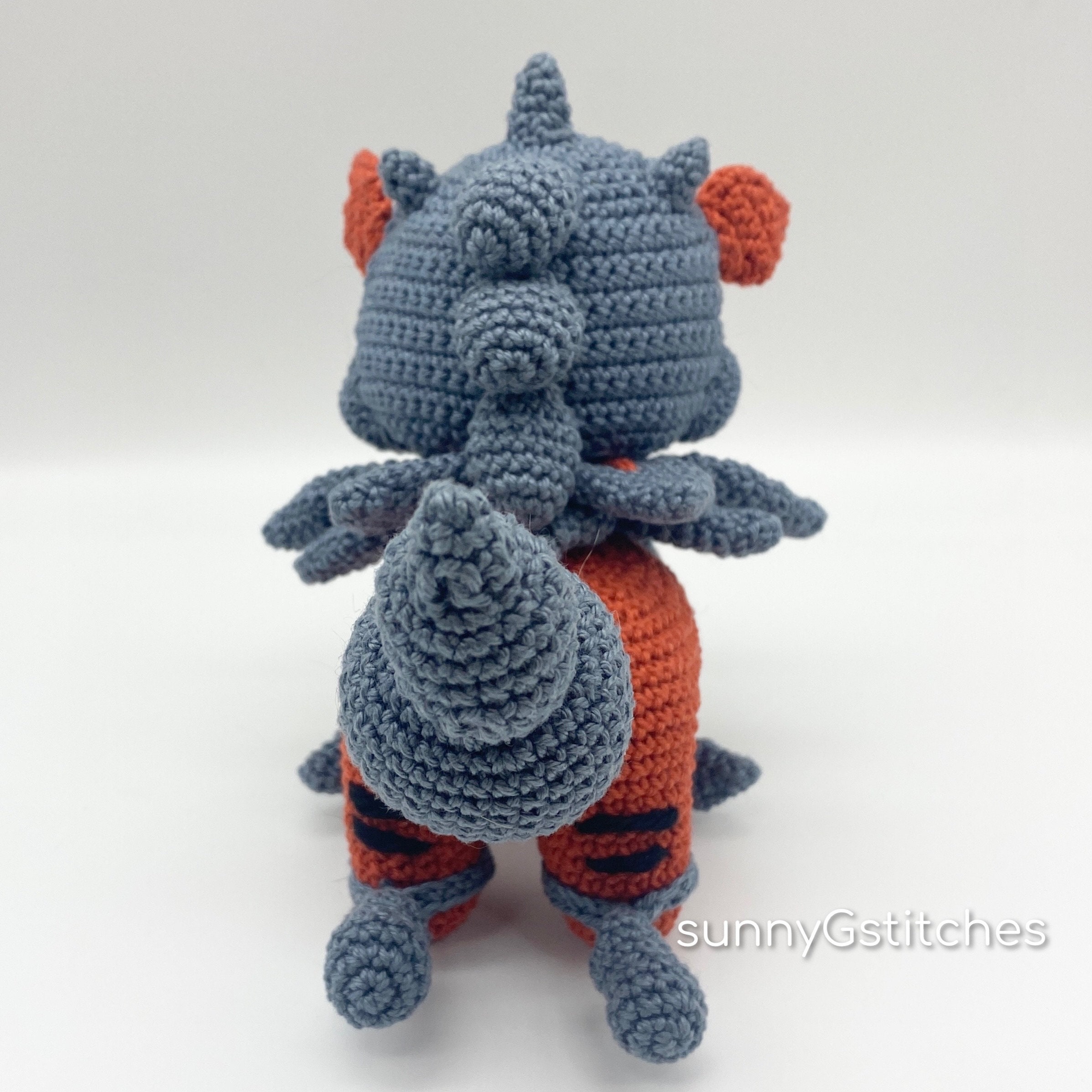 Fire Foo Dog Fu Dog Chinese Guardian Lion Shishi Amigurumi Crochet ...