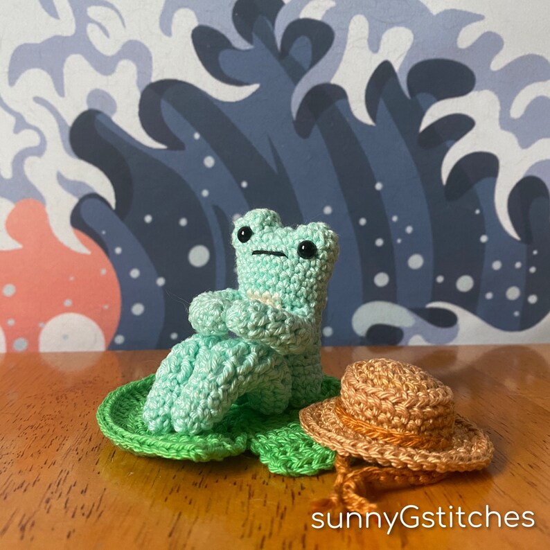 Pensive Sad Kawaii Leggy Frog Amigurumi Crochet Pattern PDF - Etsy