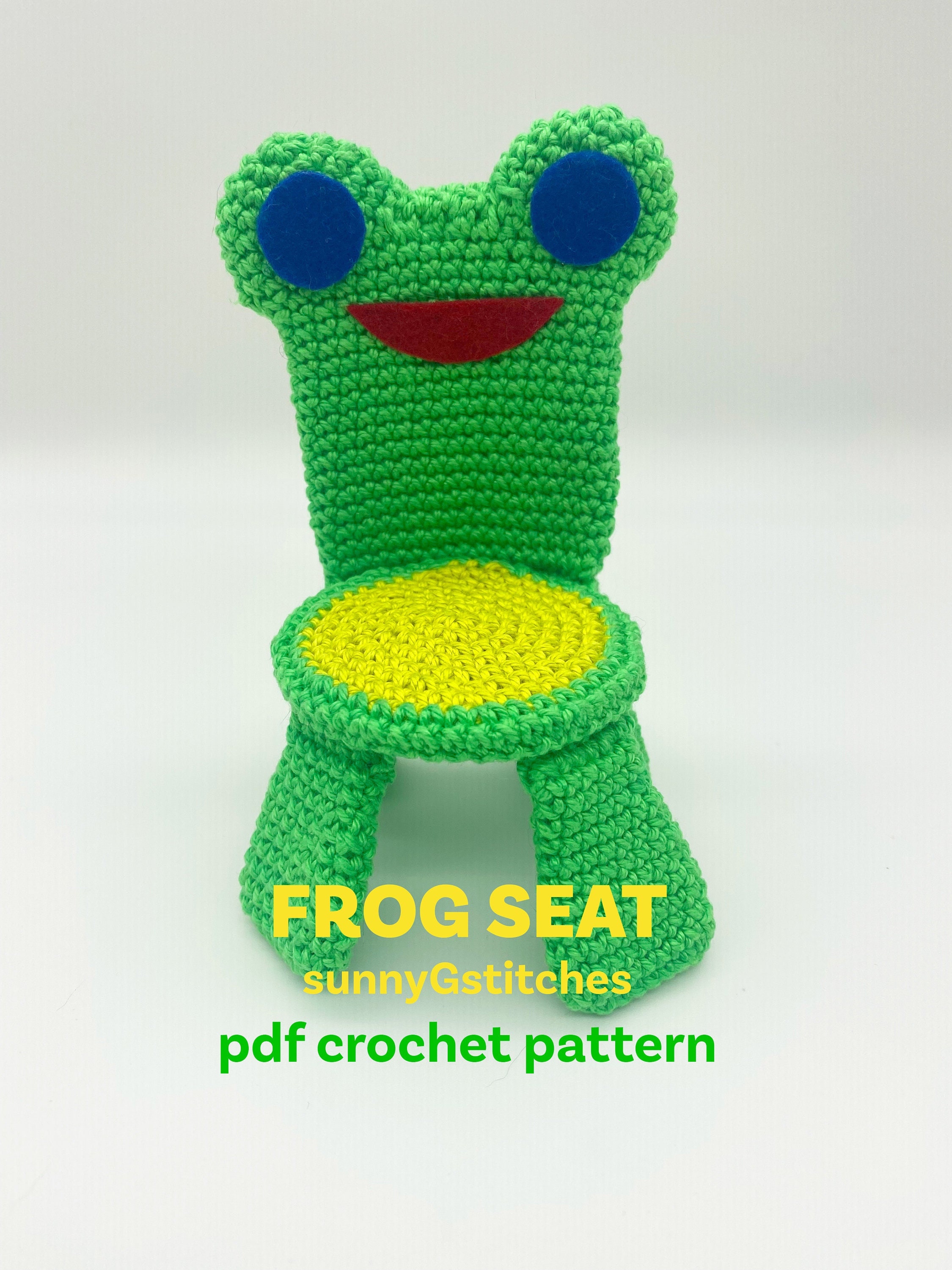 Frog Seat Furniture Amigurumi Crochet Pattern - PDF - English - Etsy