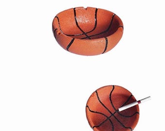 Small Ceramic Basketball Planter, Round Flower Pot, Sports Home Decor ...