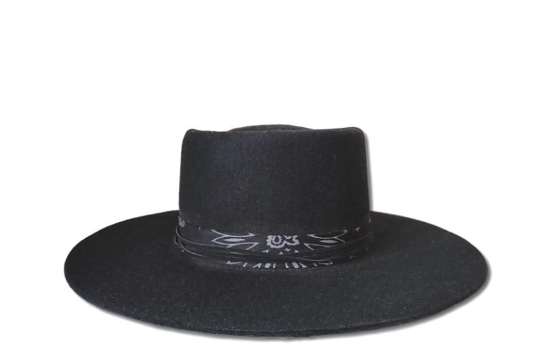 Custom Mens Western Boho Hat, Round Crown Boho Men Hat, Gambler Boho ...