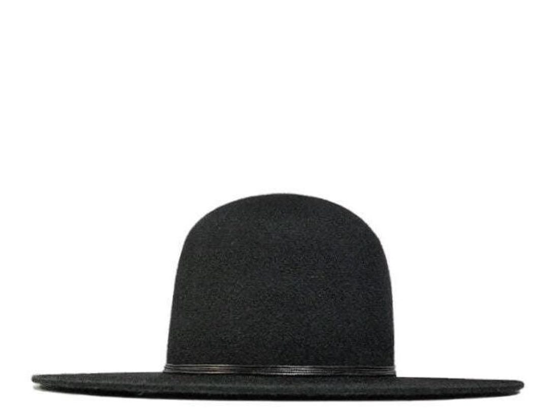 Custom Mens Open Crown Hat, Round Crown Fedora, Tiller Hat, Gothic ...