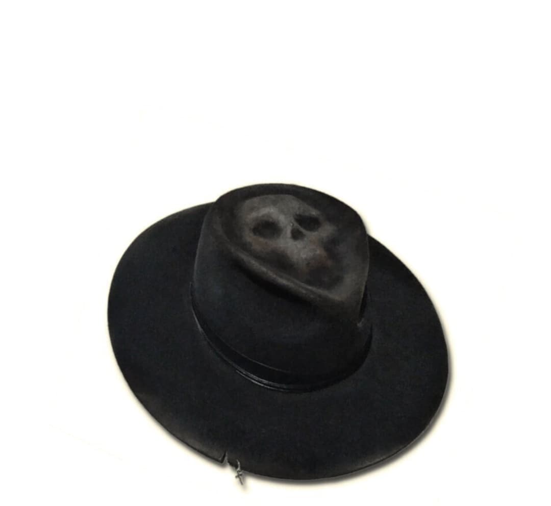 Custom Mens Goth Hat, Goth Cowboy Hat, Skull Cowboy Hat, Dark Country ...