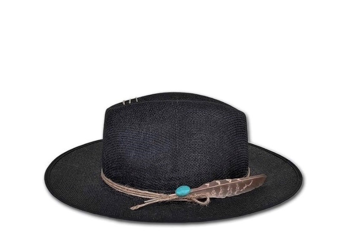 Custom Mens Boho Summer Hat, Mens Sun Hat, Coastal Mens Hat, Natural ...