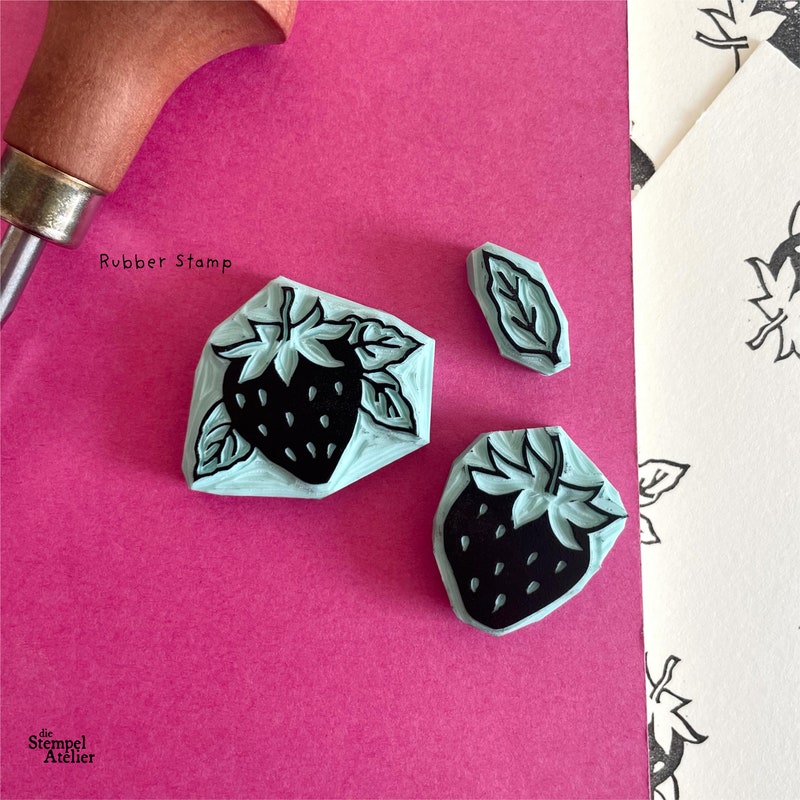 Strawberry Stamp - Etsy