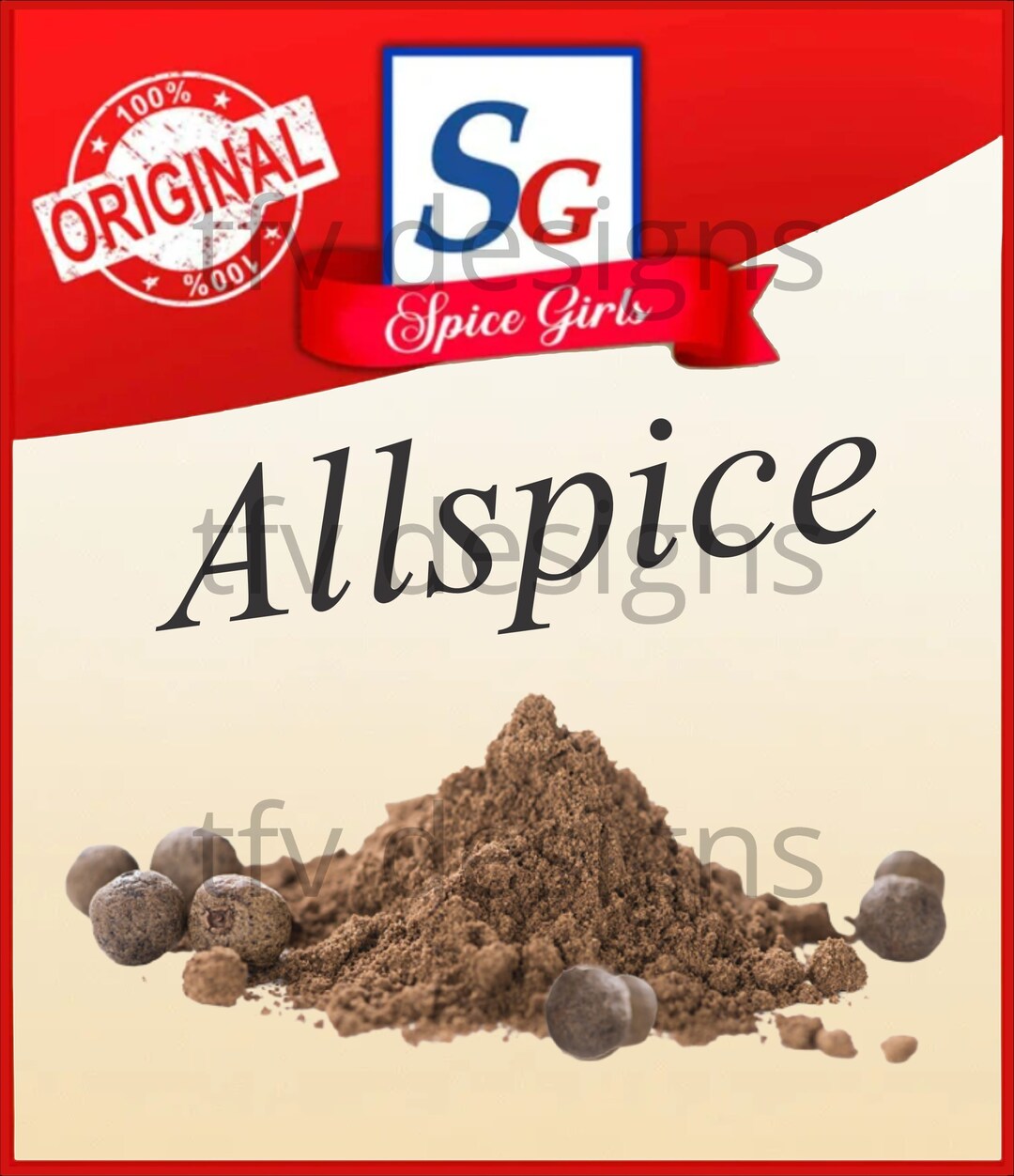 Allspice SG Label for Costume, Sublimation, Tshirt Printing - Etsy