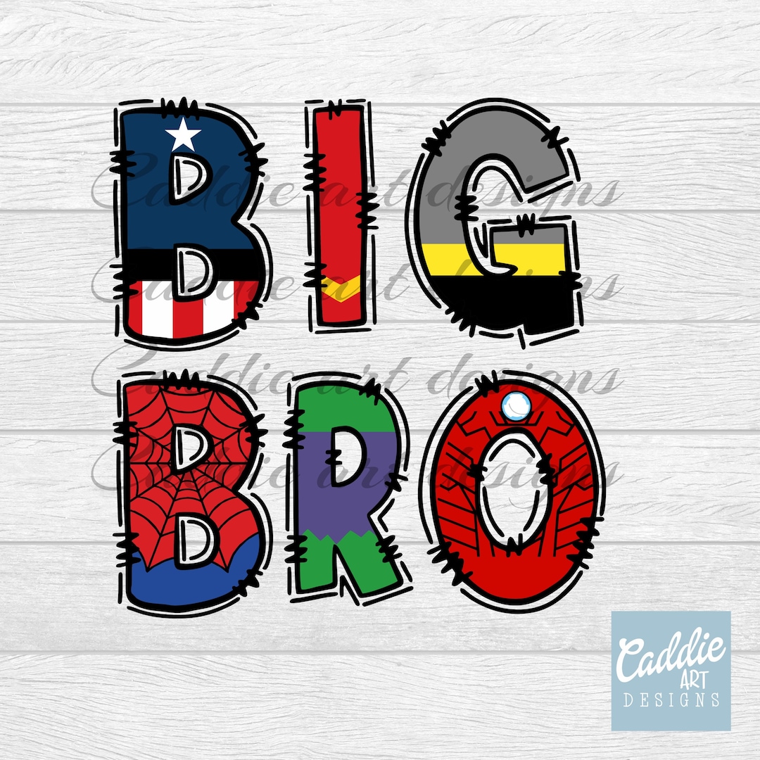 Big Bro PNG, Brother PNG, Superhero PNG, Instant Download for Printing ...