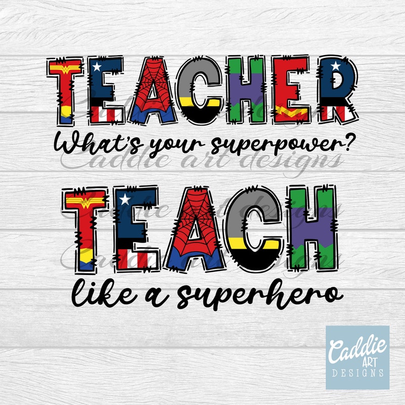Superhero Teacher Svg - Etsy