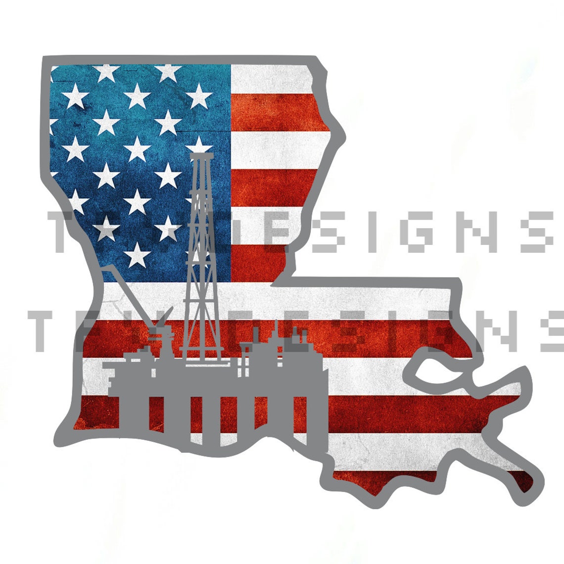 Louisiana Oilfield PNG Design File for Printing Sublimation Vinyl - Etsy