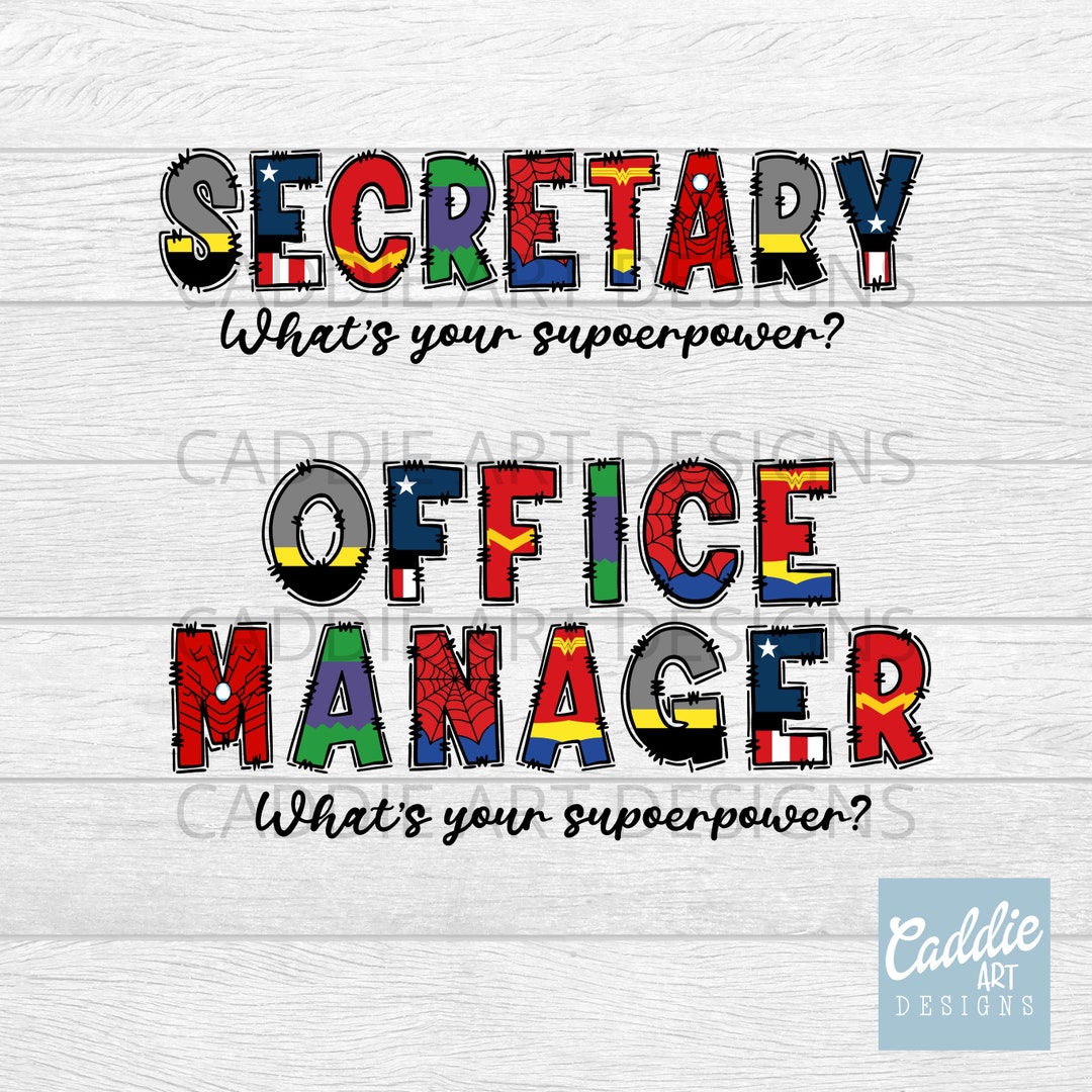 Secretary Png, Office Manager Png, Superhero Png, Instant Download for ...