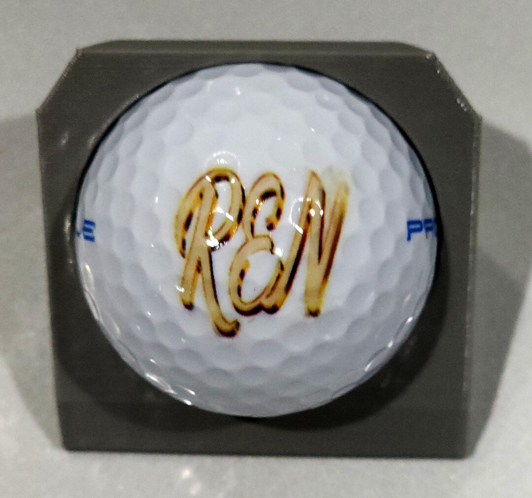Customized MONOGRAMED Golf Balls, Unique RUST Font, Your Initials, Golf ...