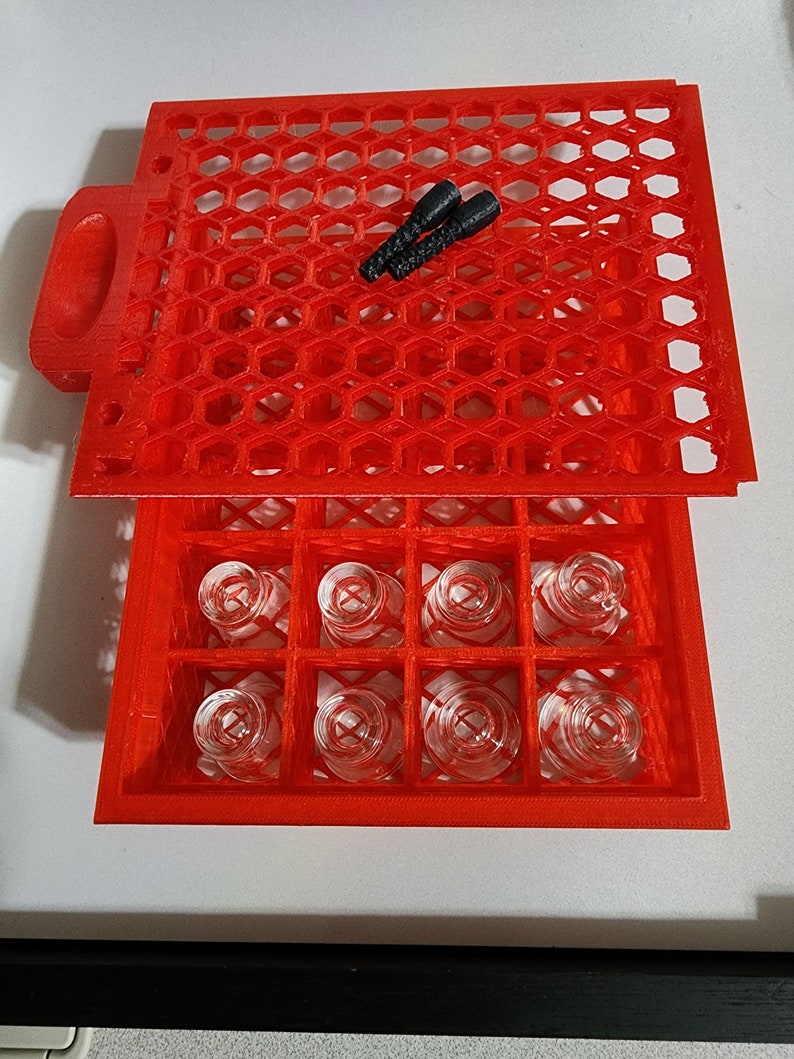 Communion Glass Cup Holder RED Dishwasher Sterilizer Safe Saves Time ...