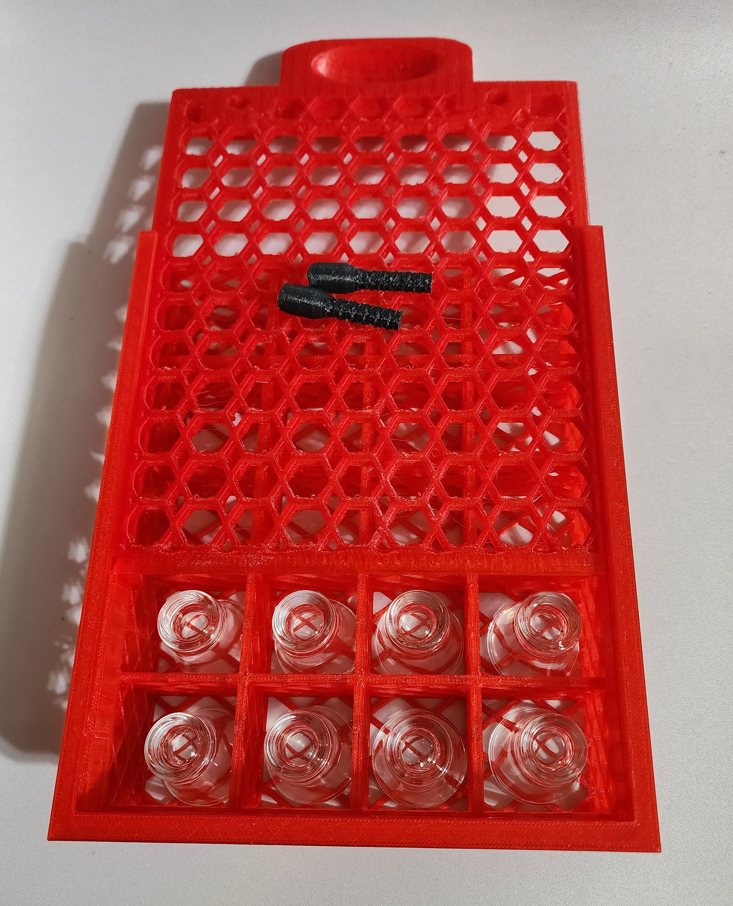 Communion Glass Cup Holder RED Dishwasher Sterilizer Safe Saves Time ...