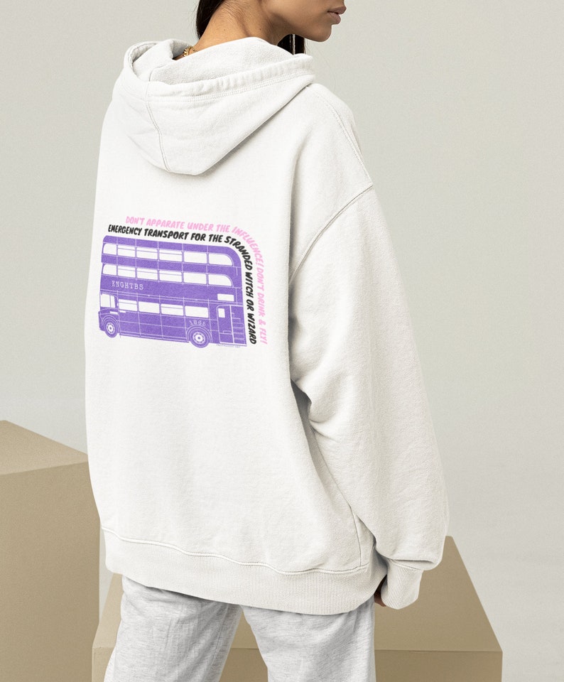 Purple Bus Pullover Hoodie Wizard Bus Universal Hoodie - Etsy