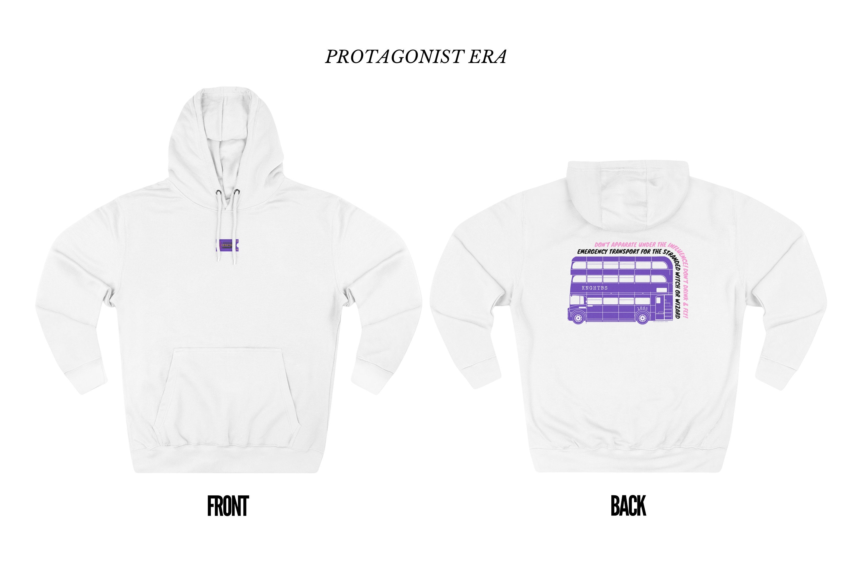 Purple Bus Pullover Hoodie Wizard Bus Universal Hoodie - Etsy