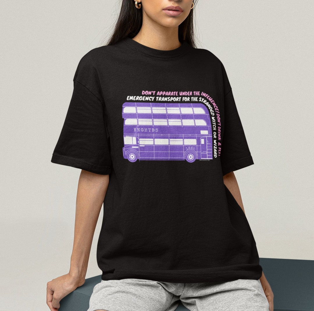 Purple Bus Shirt Wizard Bus Universal Shirt Gifts for Readers Bookish ...