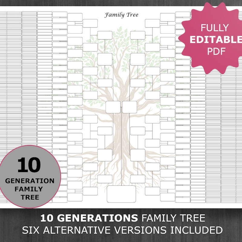 Black Family Tree Pdf - Etsy