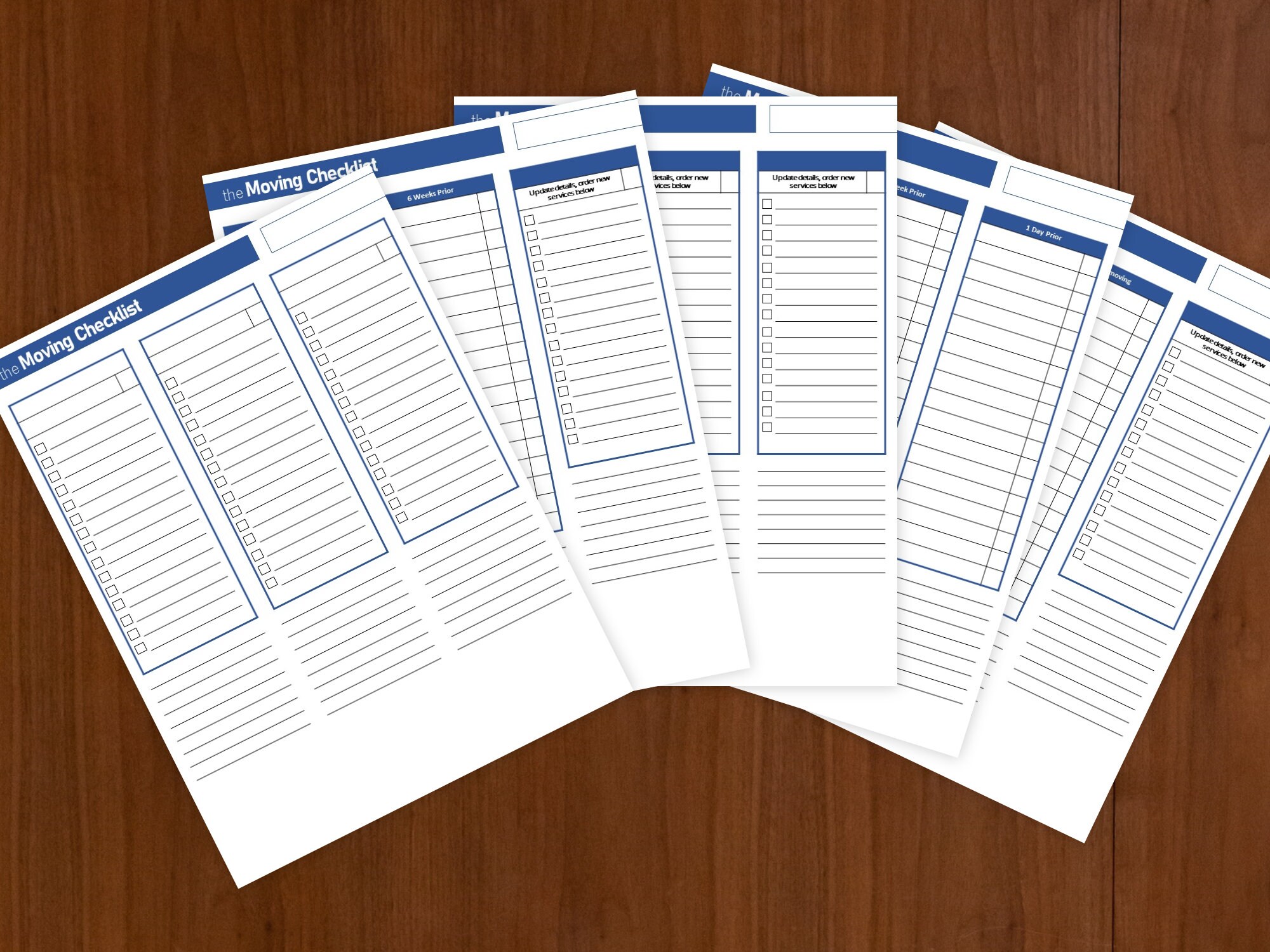 Moving Checklist, Moving Checklist Bundle, Printable Moving List ...