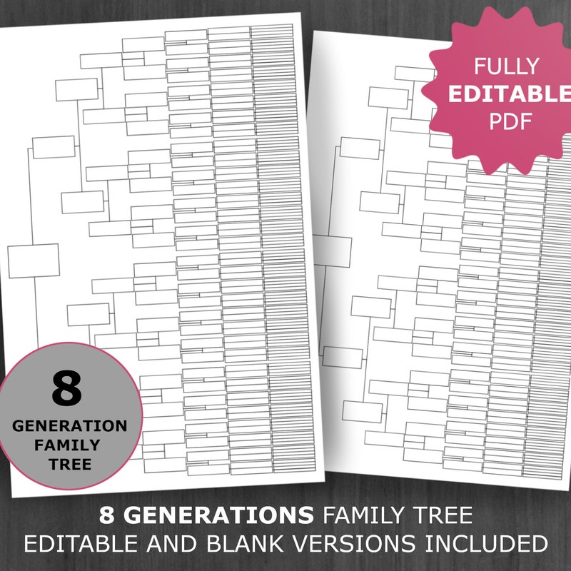 Personalised Family Tree Charts - Etsy UK