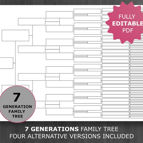 Family Tree Chart - Etsy