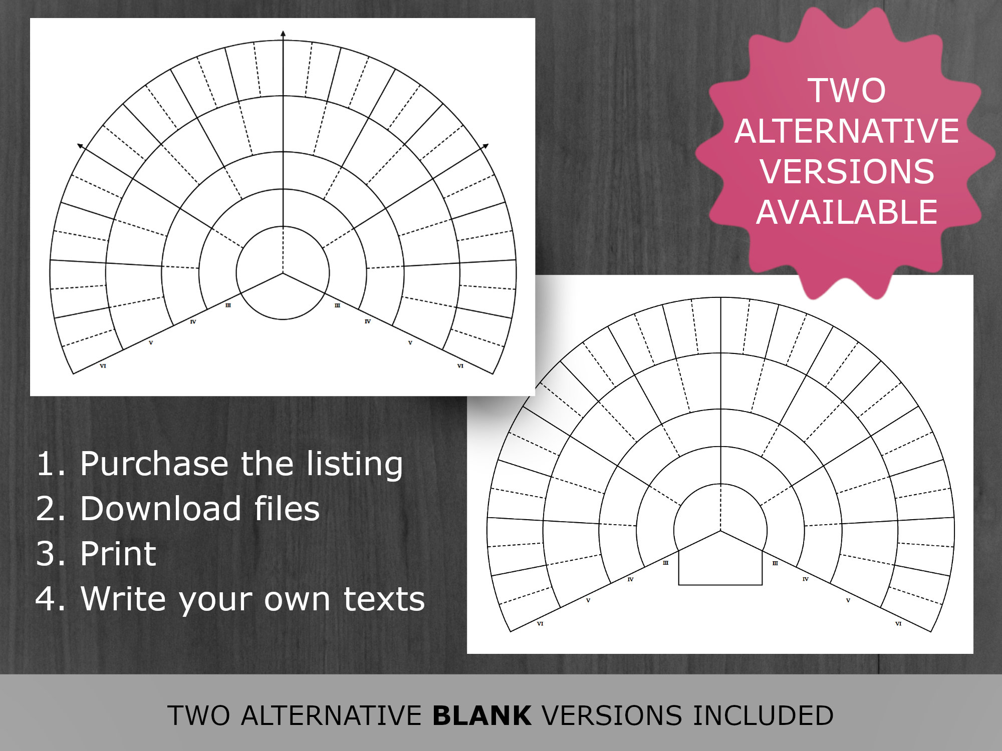6 Generations Family Tree Fan Chart. Printable Family Tree Fan Chart ...