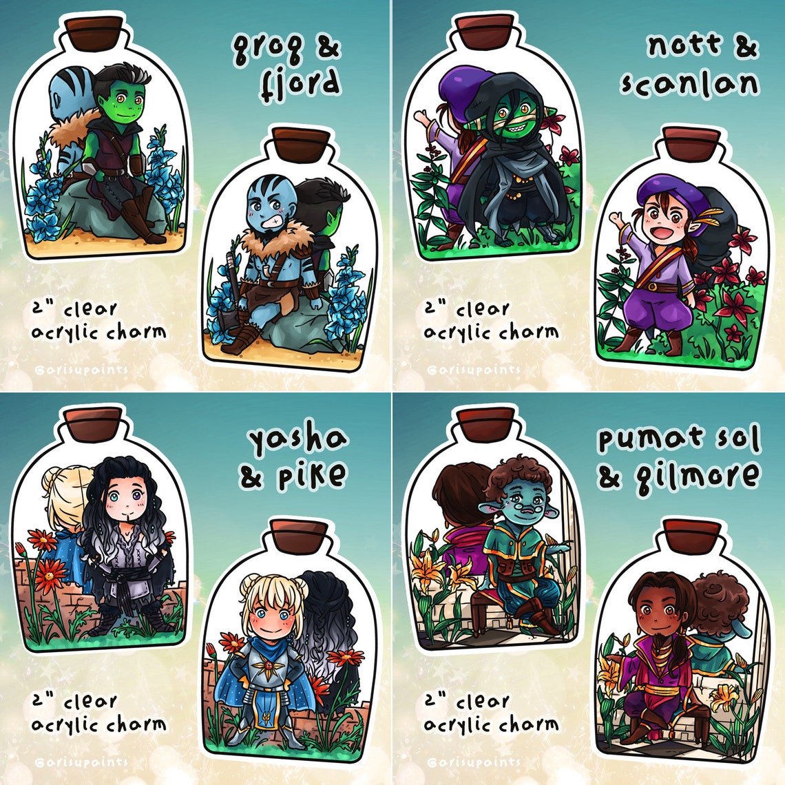 Critical Role: Mighty Nein & Vox Machina Potion Bottle Charms - Etsy