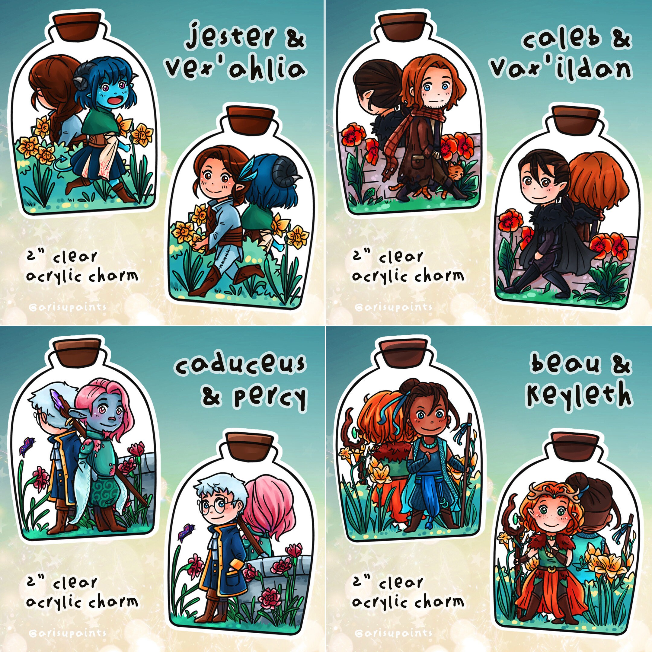 Critical Role: Mighty Nein & Vox Machina Potion Bottle Charms - Etsy