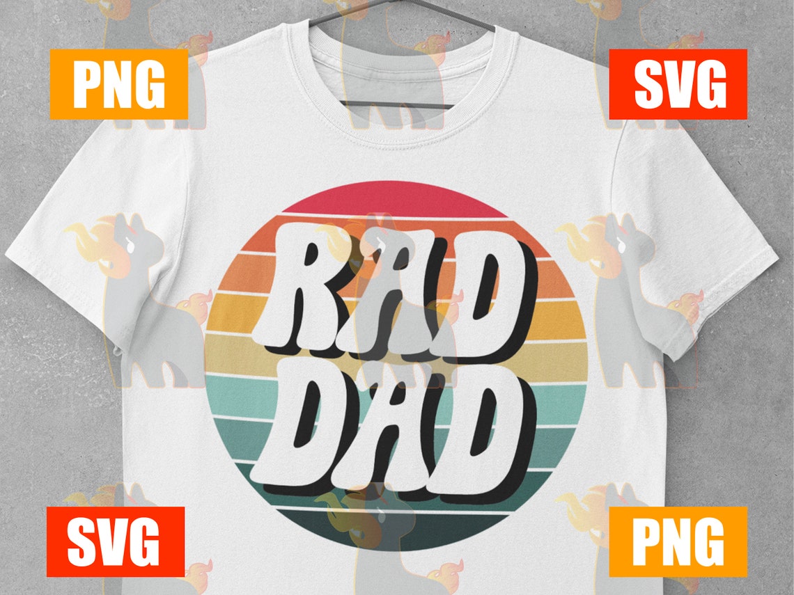 Rad Dad Design SVG/PNG Fathers Day Design - Etsy