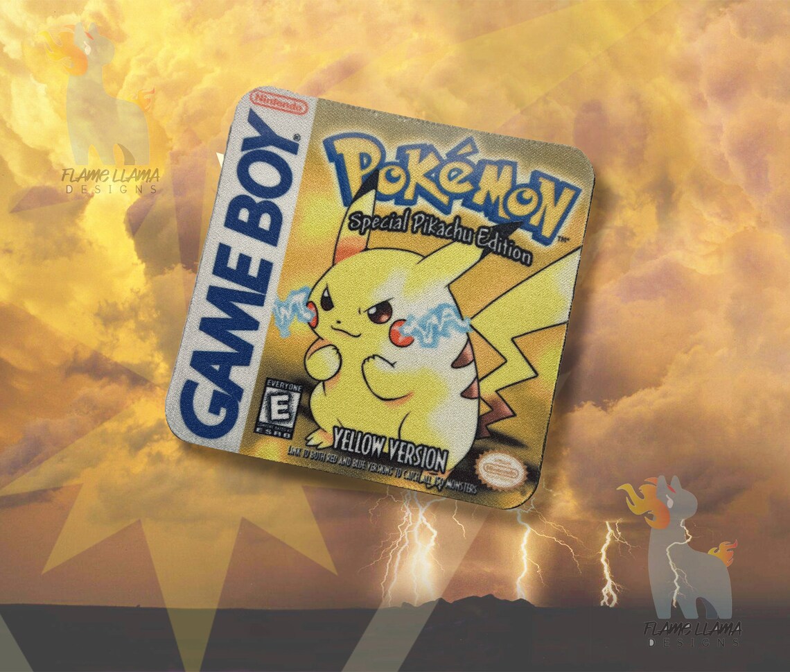 Pokemon Game Cover Coasters 4-pack Great Gift for Gamers - Etsy