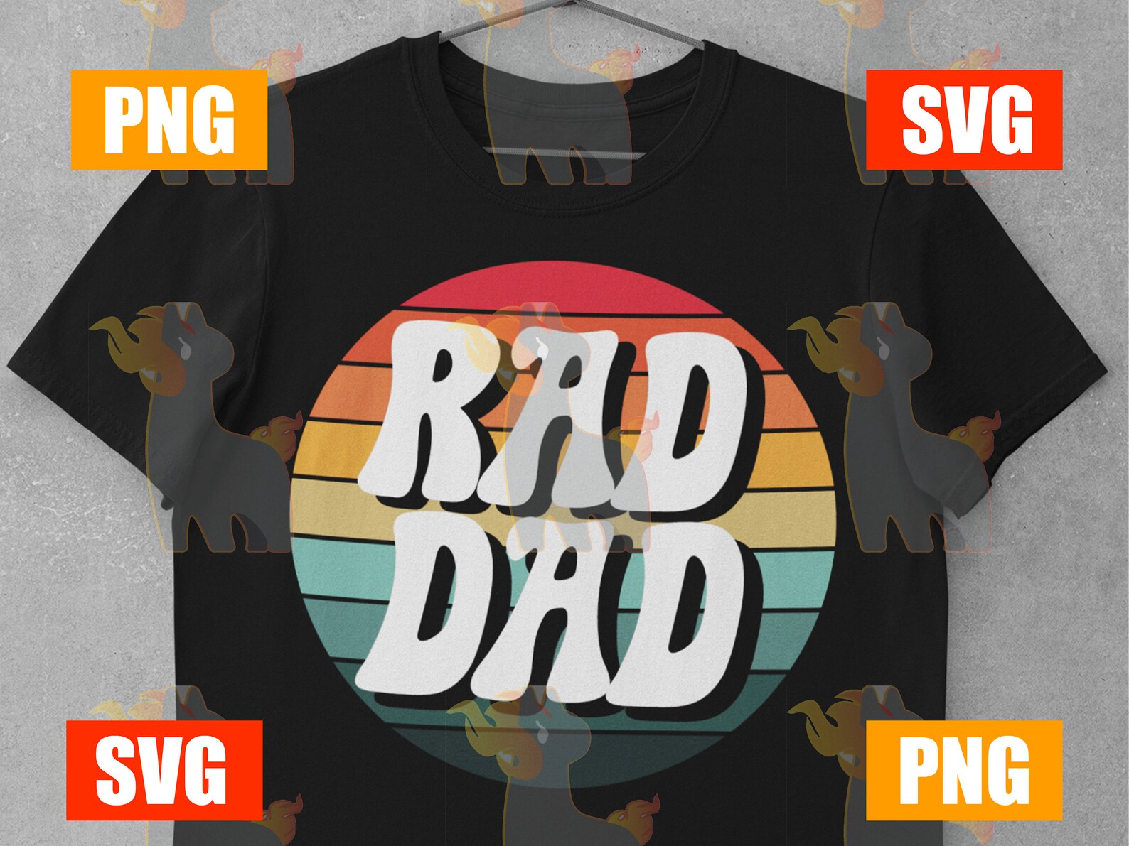 Rad Dad Design SVG/PNG Fathers Day Design - Etsy