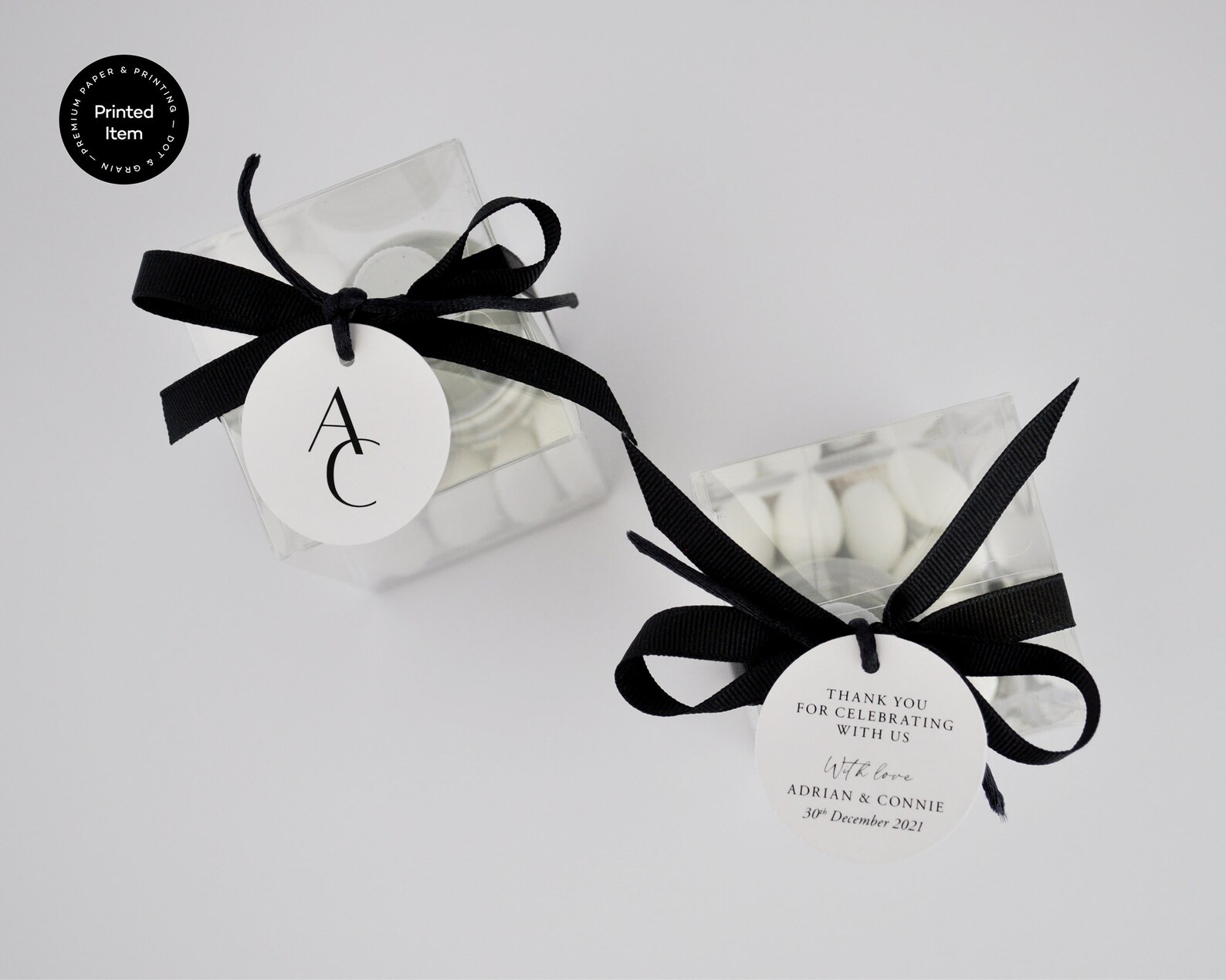 Favour Tag Square or Round Favour Tag the Manhattan - Etsy Australia
