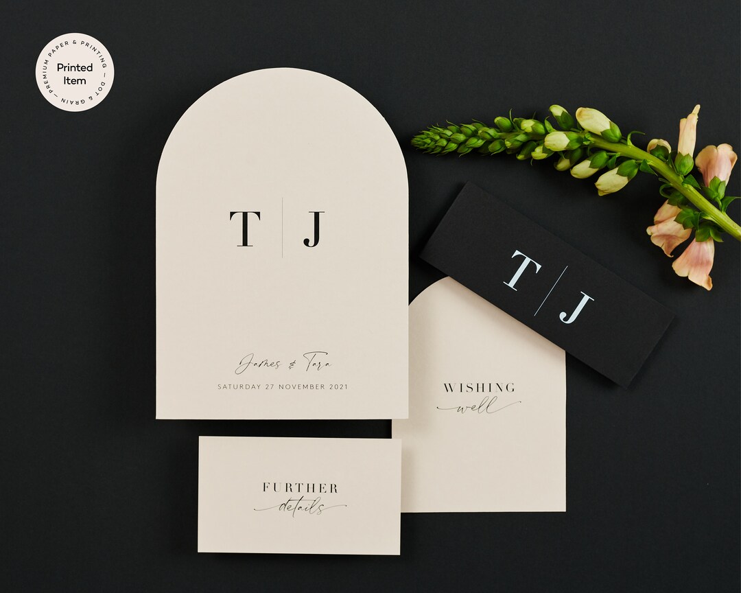 Arch Wedding Invitation Bundle - the Santa Rosa Collection - Printed ...