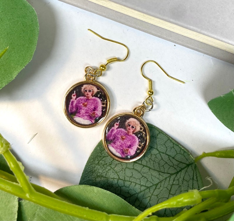 Kath and Kim Circle Kath Smoke Earrings Small - Etsy