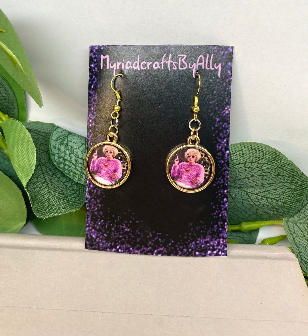 Kath and Kim Circle Kath Smoke Earrings Small - Etsy