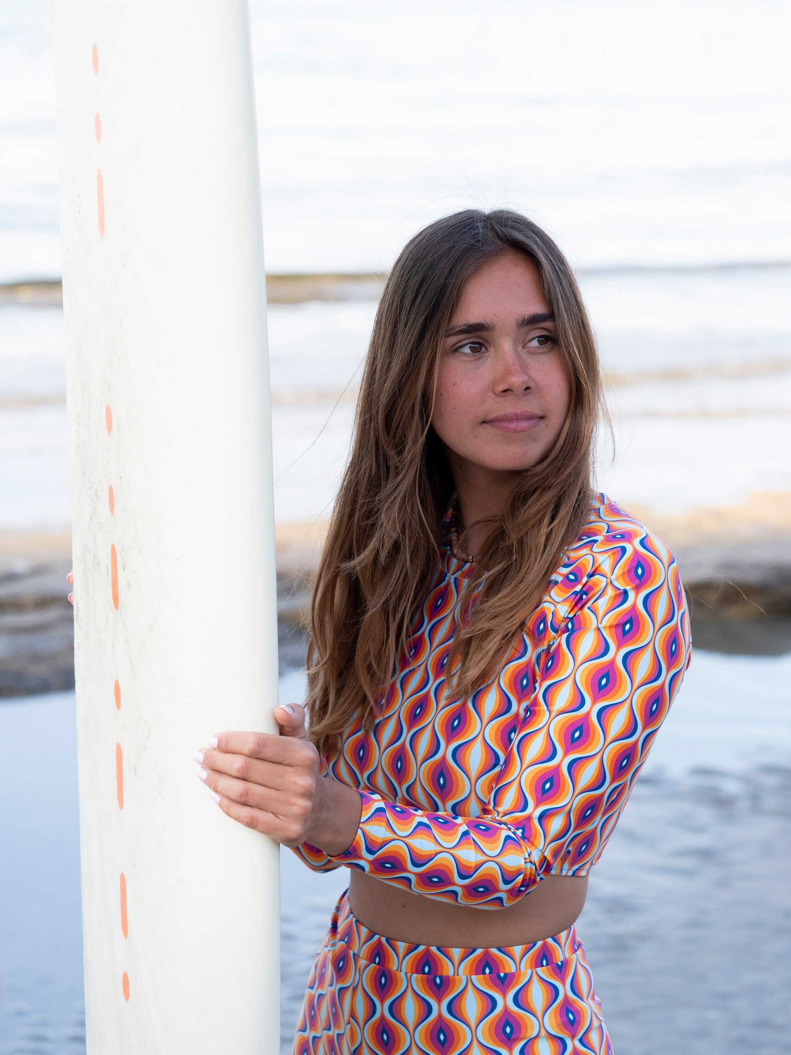 Women's Long Sleeve Rash Guard Crop Top – UV Protection Surf & Swimwear ...