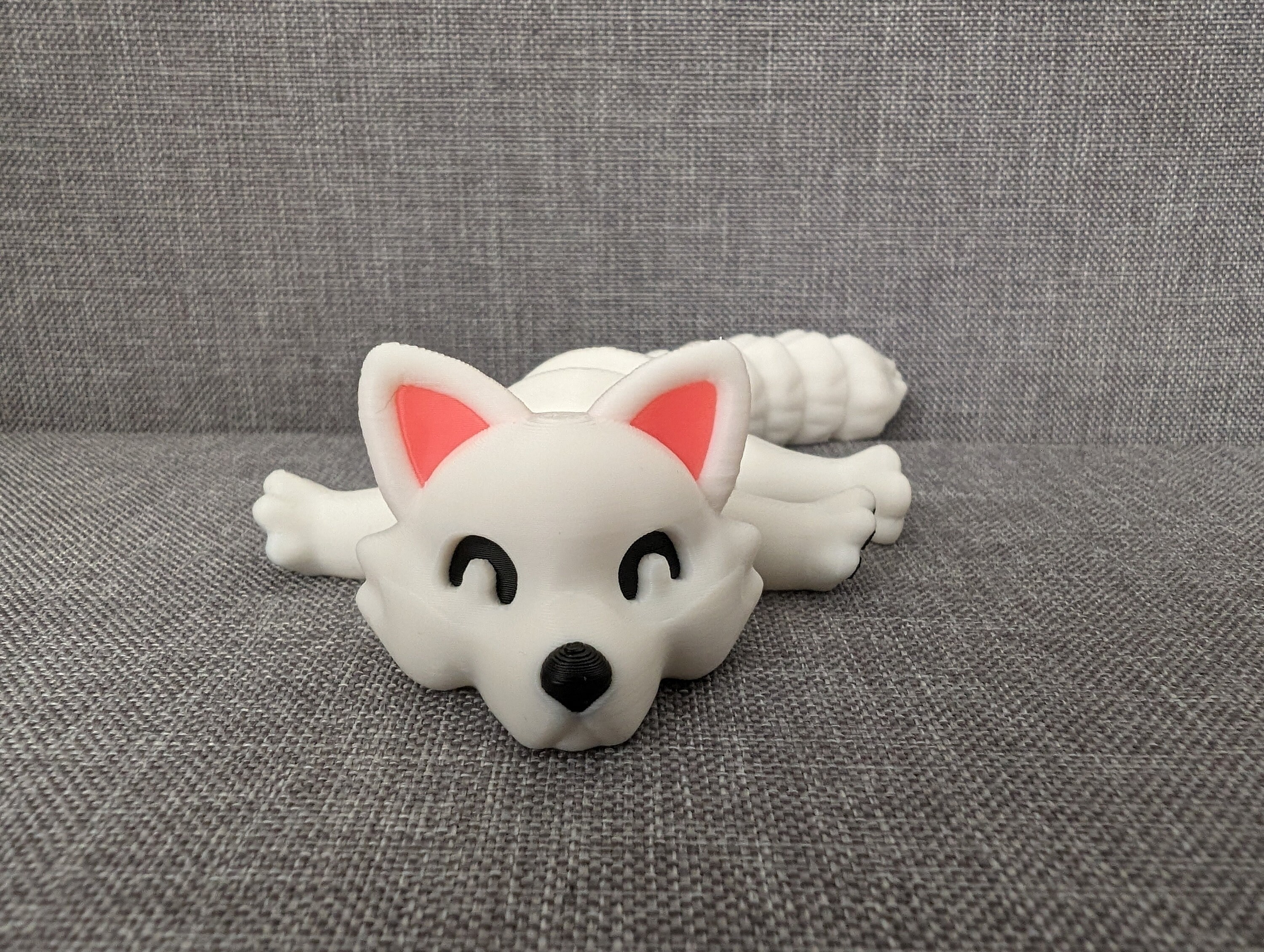 3D Articulated Arctic Fox Fidget Toy - Etsy