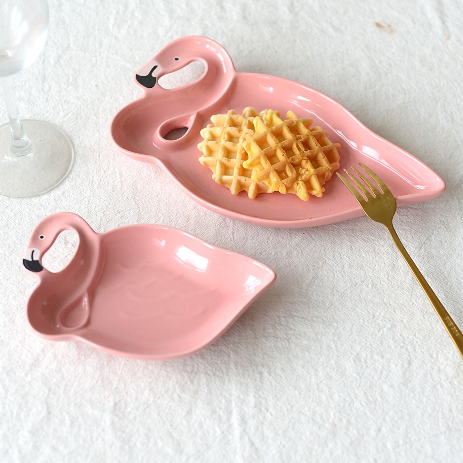 Ceramic Flamingo Plates - Etsy